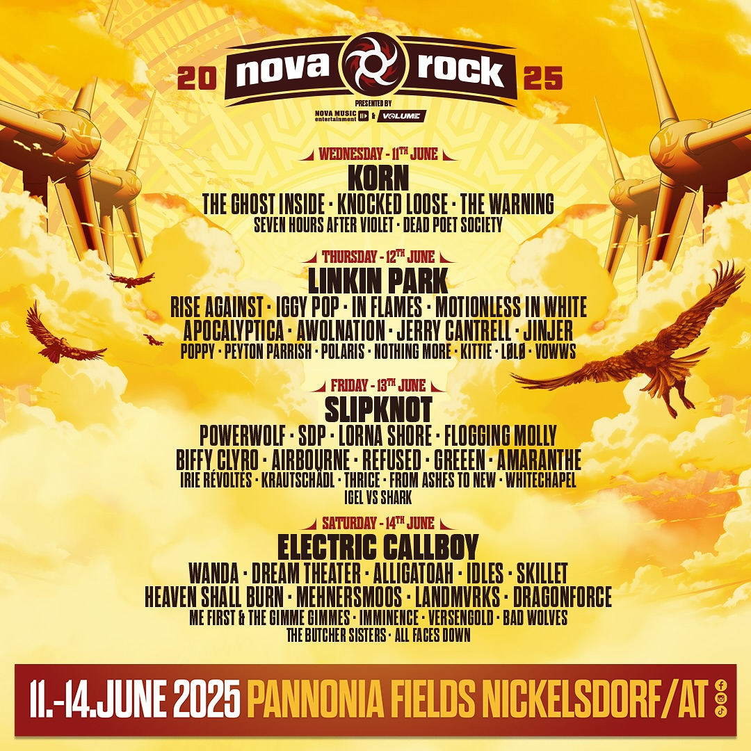Nova Rock Line-Up 2025
